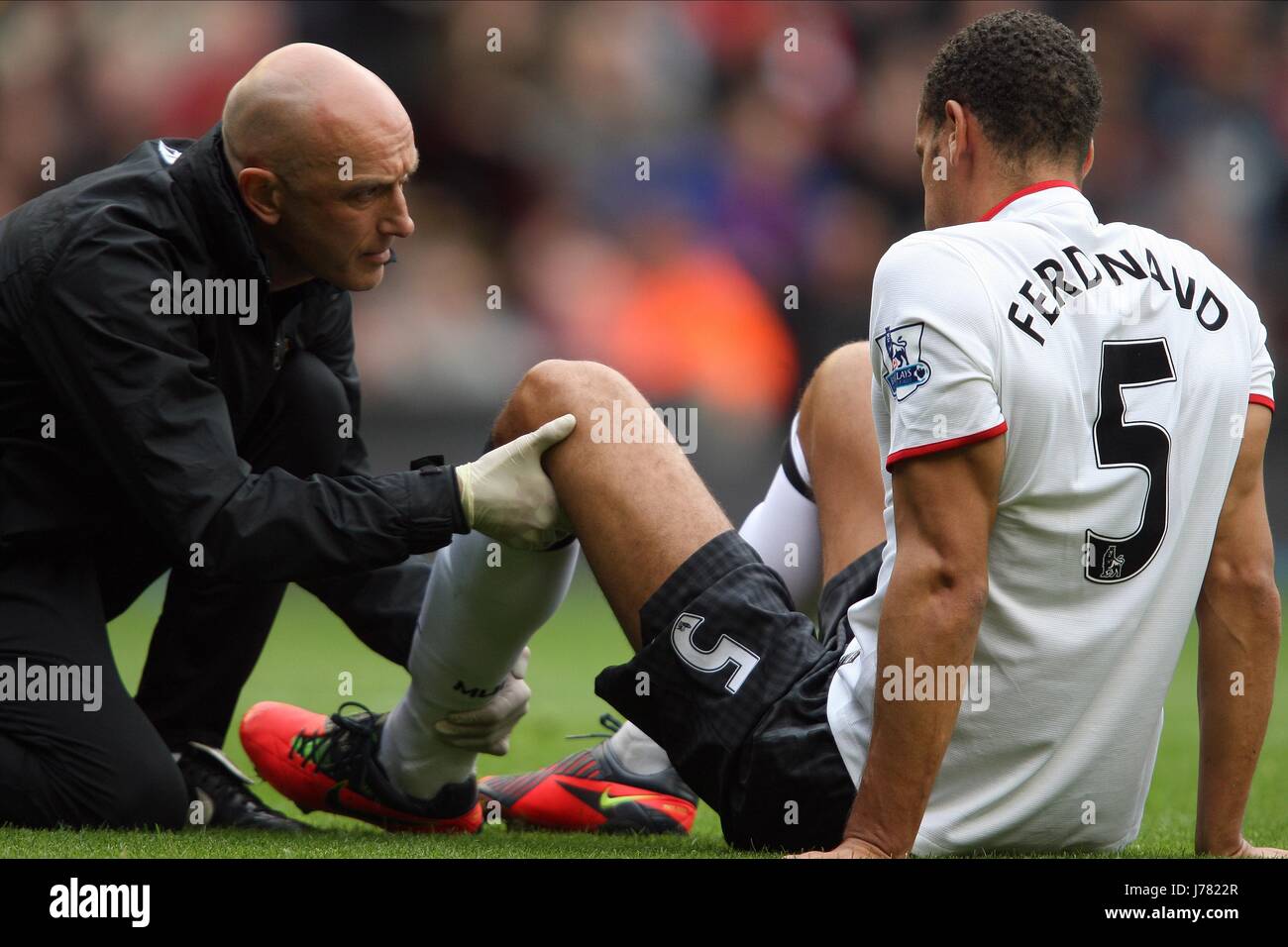 RIO FERDINAND MANCHESTER UNITED FC MANCHESTER UNITED FC ANFIELD LIVERPOOL ENGLAND 23 September ...