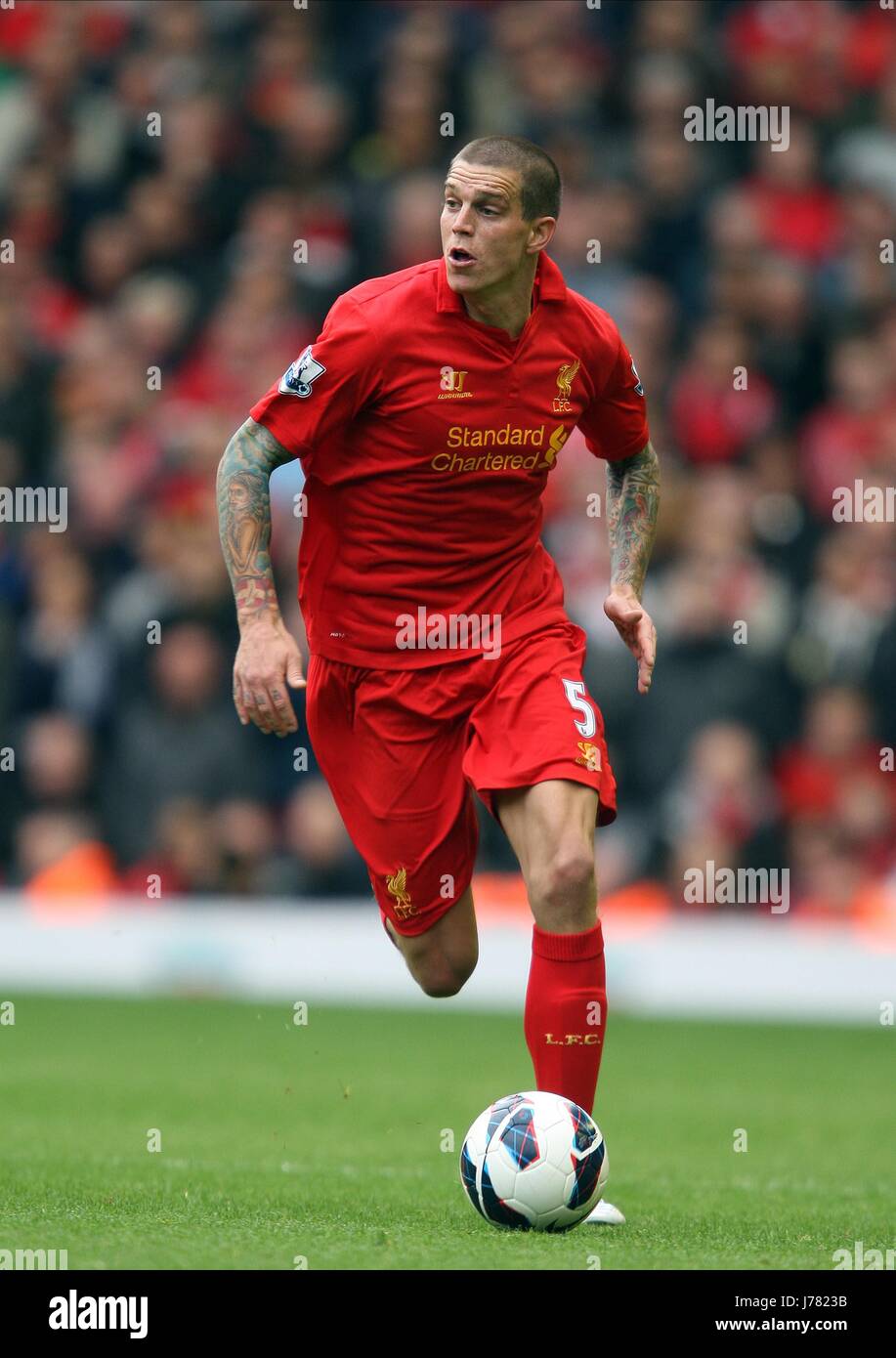 DANIEL AGGER LIVERPOOL FC LIVERPOOL FC ANFIELD LIVERPOOL ENGLAND 23 ...