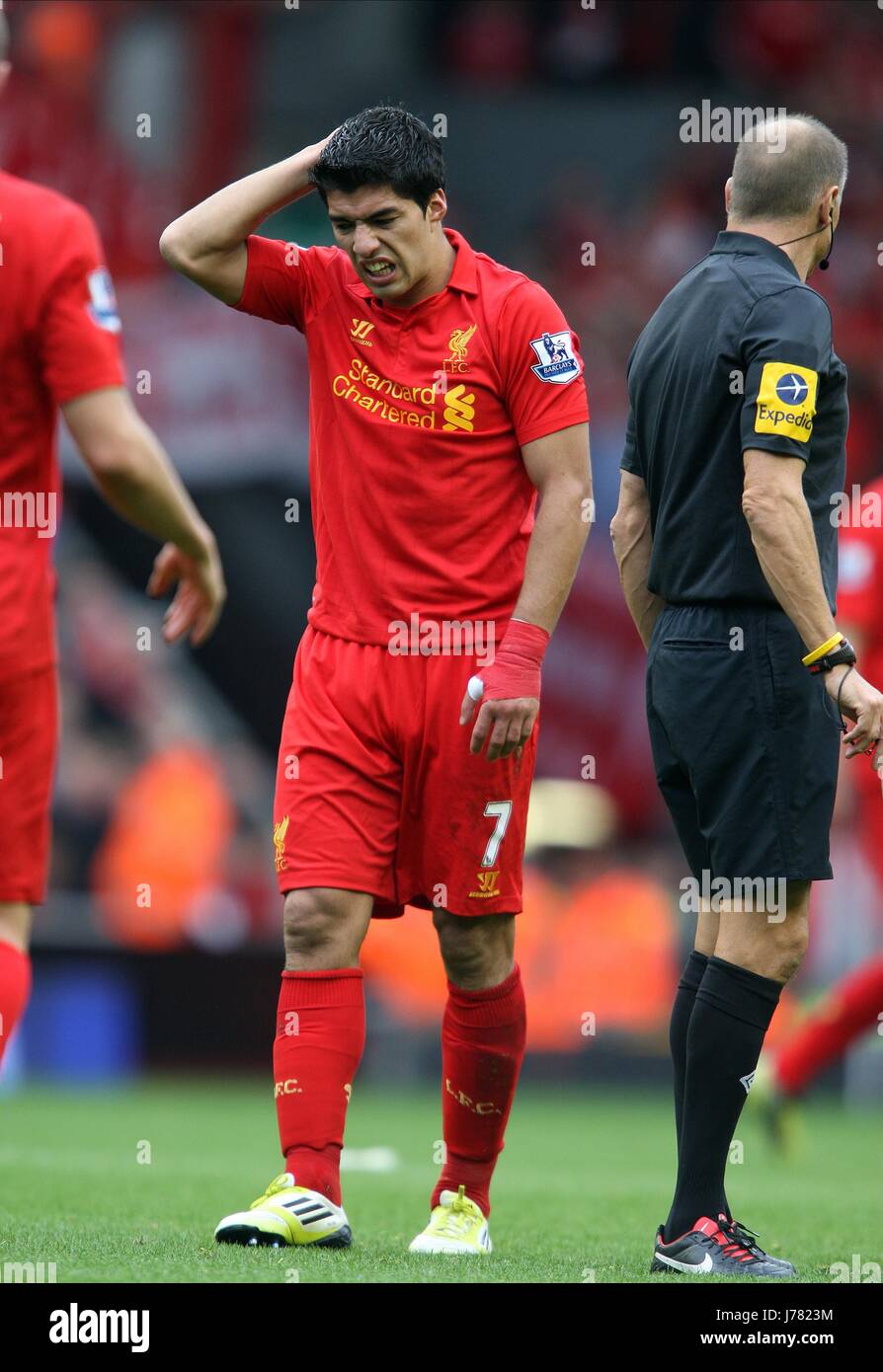 LUIS SUAREZ LIVERPOOL FC LIVERPOOL FC ANFIELD LIVERPOOL ENGLAND 23 ...
