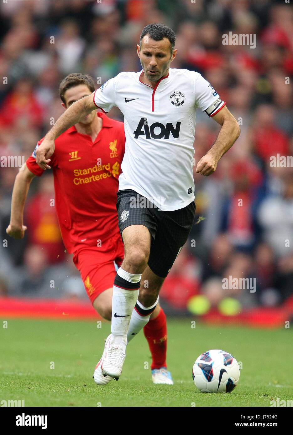 RYAN GIGGS MANCHESTER UNITED FC MANCHESTER UNITED FC ANFIELD LIVERPOOL ...