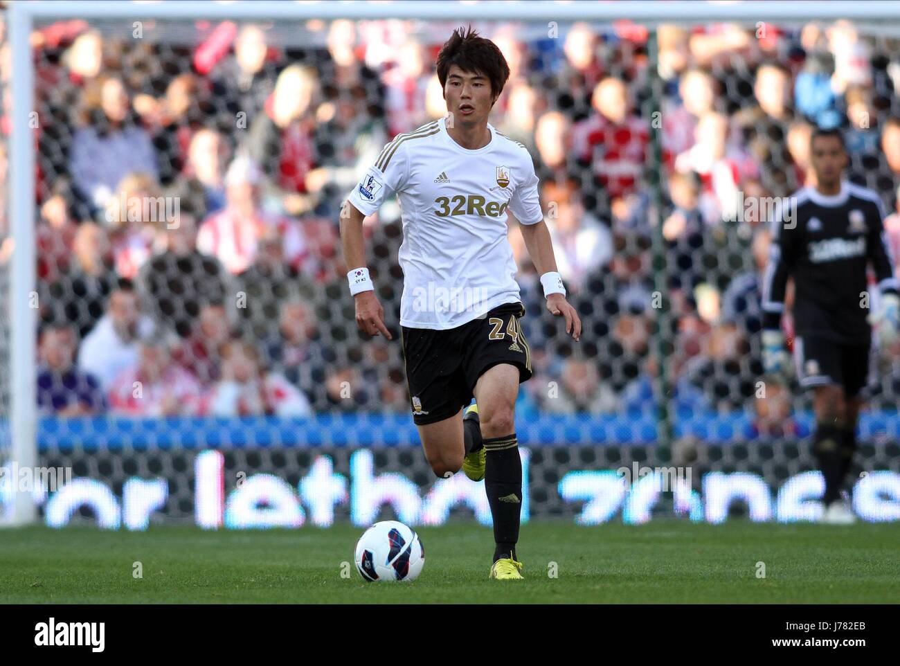 KI SUNG-YUENG SWANSEA CITY FC SWANSEA CITY FC STOKE ON TRENT ENGLAND UK ...