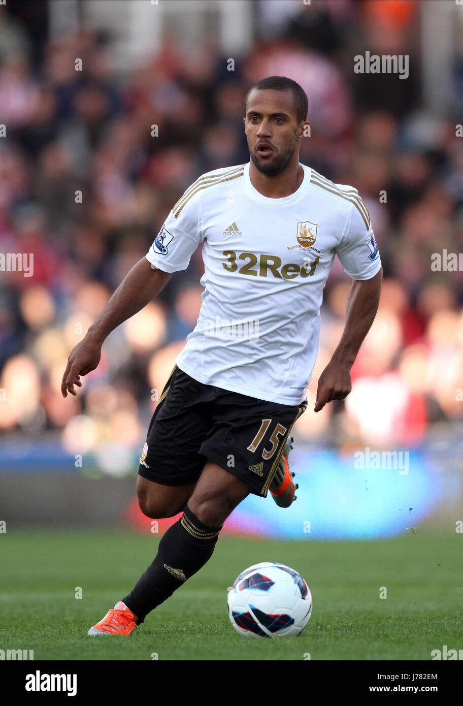 WAYNE ROUTLEDGE SWANSEA CITY FC SWANSEA CITY FC STOKE ON TRENT ENGLAND ...