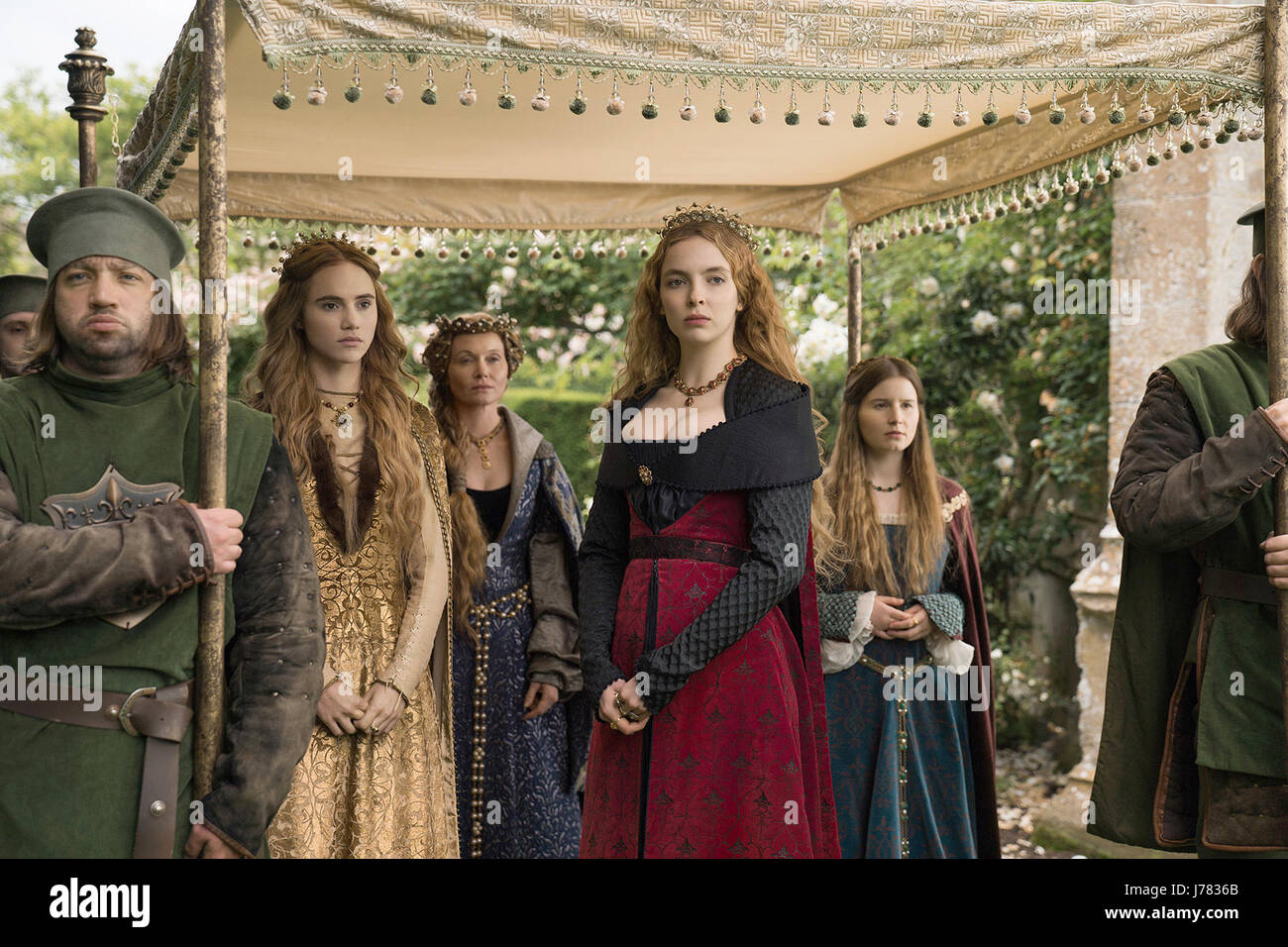 THE WHITE PRINCESS, Suki Waterhouse (2nd from right), Jodie Comer ...