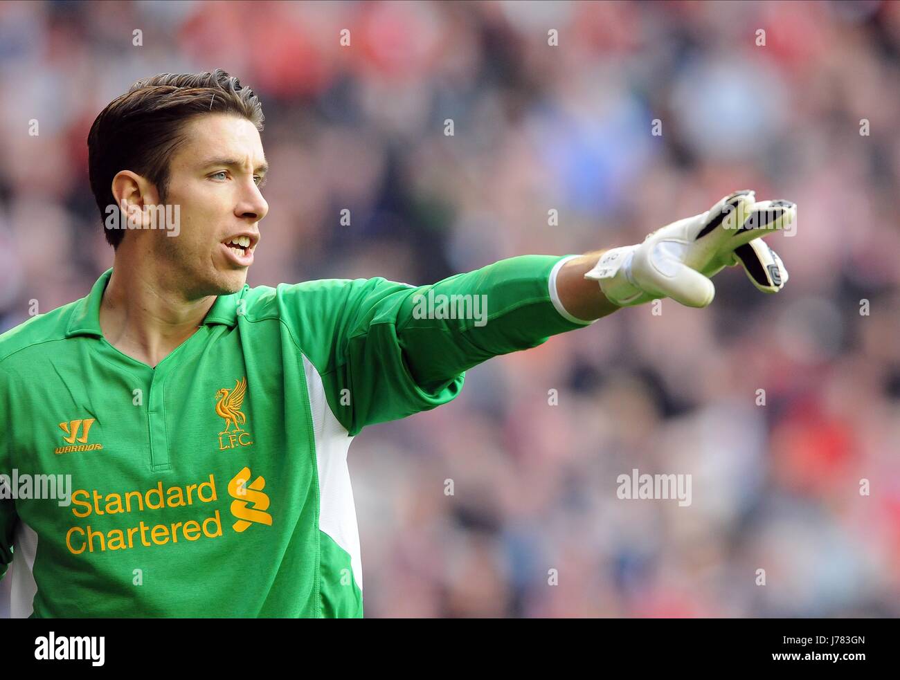 BRAD JONES LIVERPOOL FC LIVERPOOL FC ANFIELD LIVERPOOL ENGLAND 20 ...