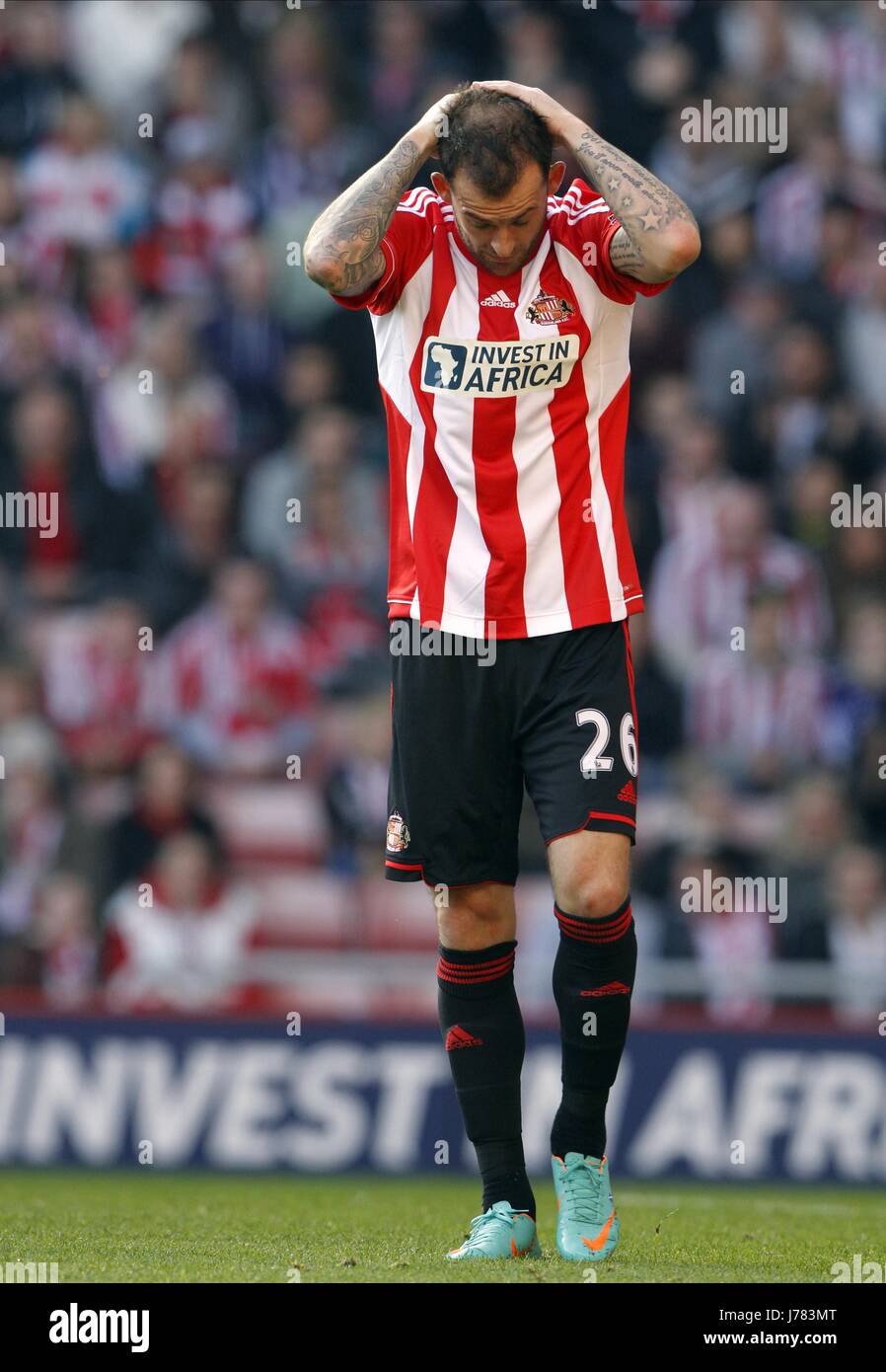 STEVEN FLETCHER SUNDERLAND FC STADIUM OF LIGHT SUNDERLAND ENGLAND 21 ...