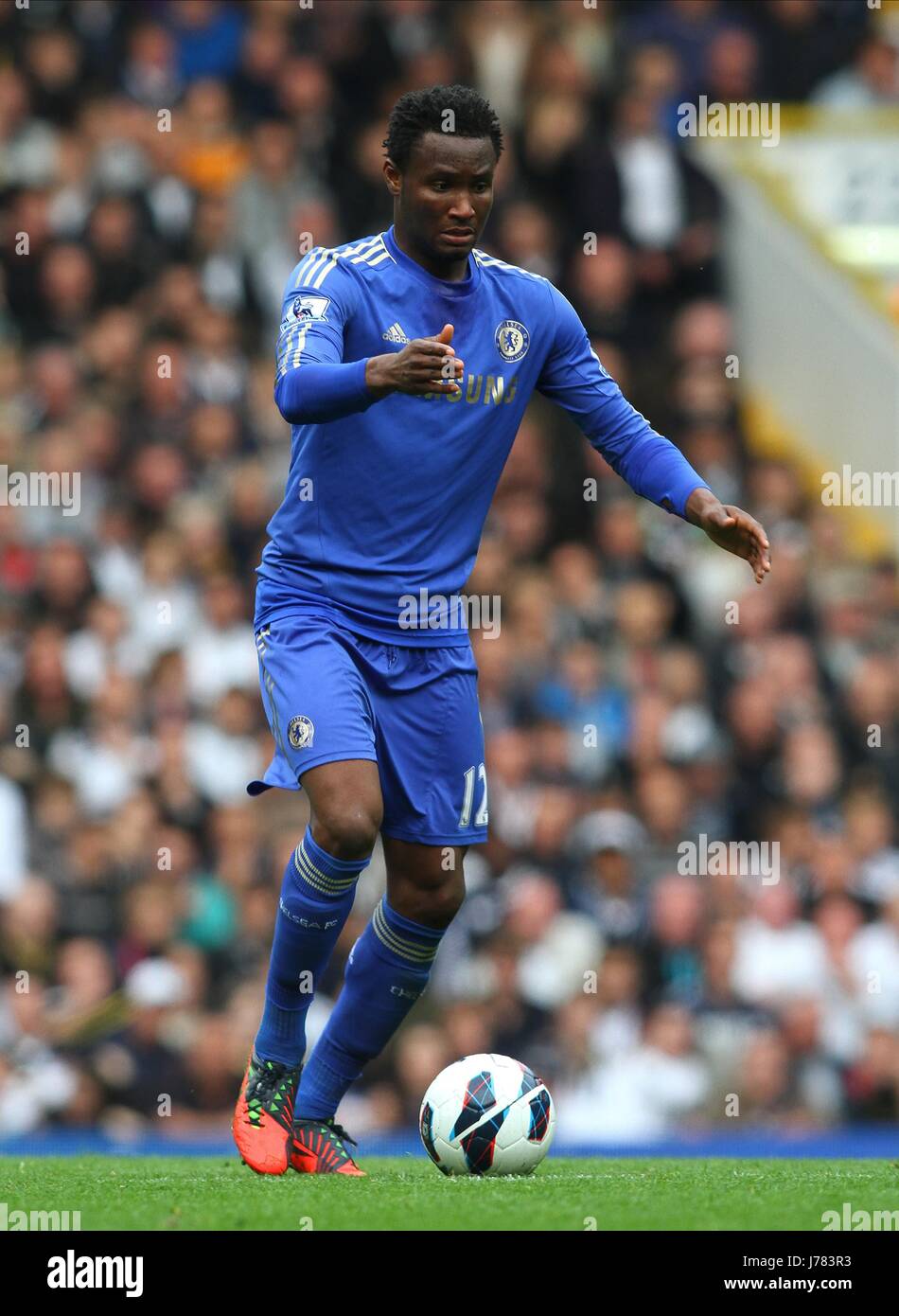 JOHN MIKEL OBI CHELSEA FC LONDON ENGLAND UK 20 October 2012 Stock Photo ...