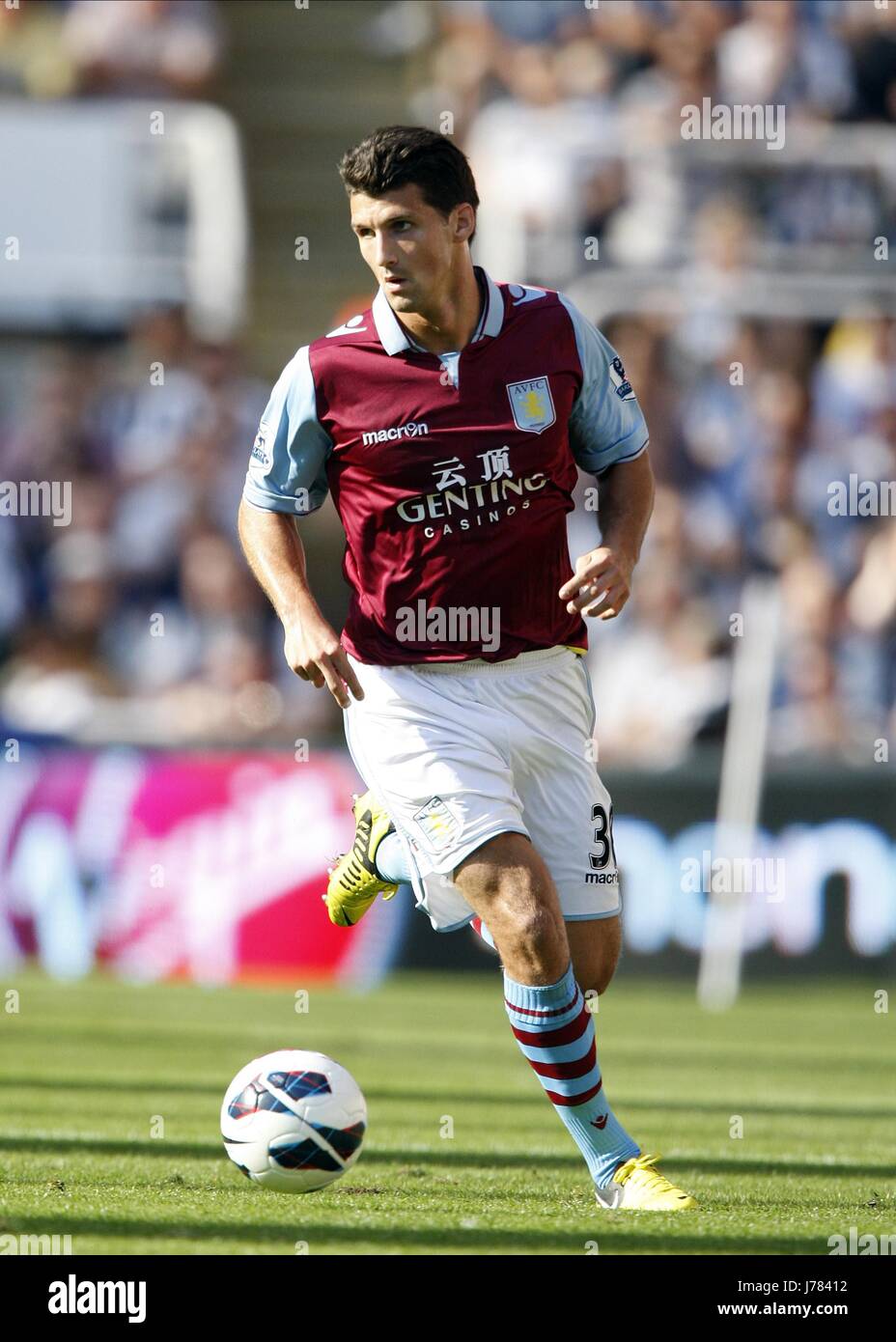 ERIC LICHAJ ASTON VILLA FC ST.JAMES PARK NEWCASTLE ENGLAND 02 September ...