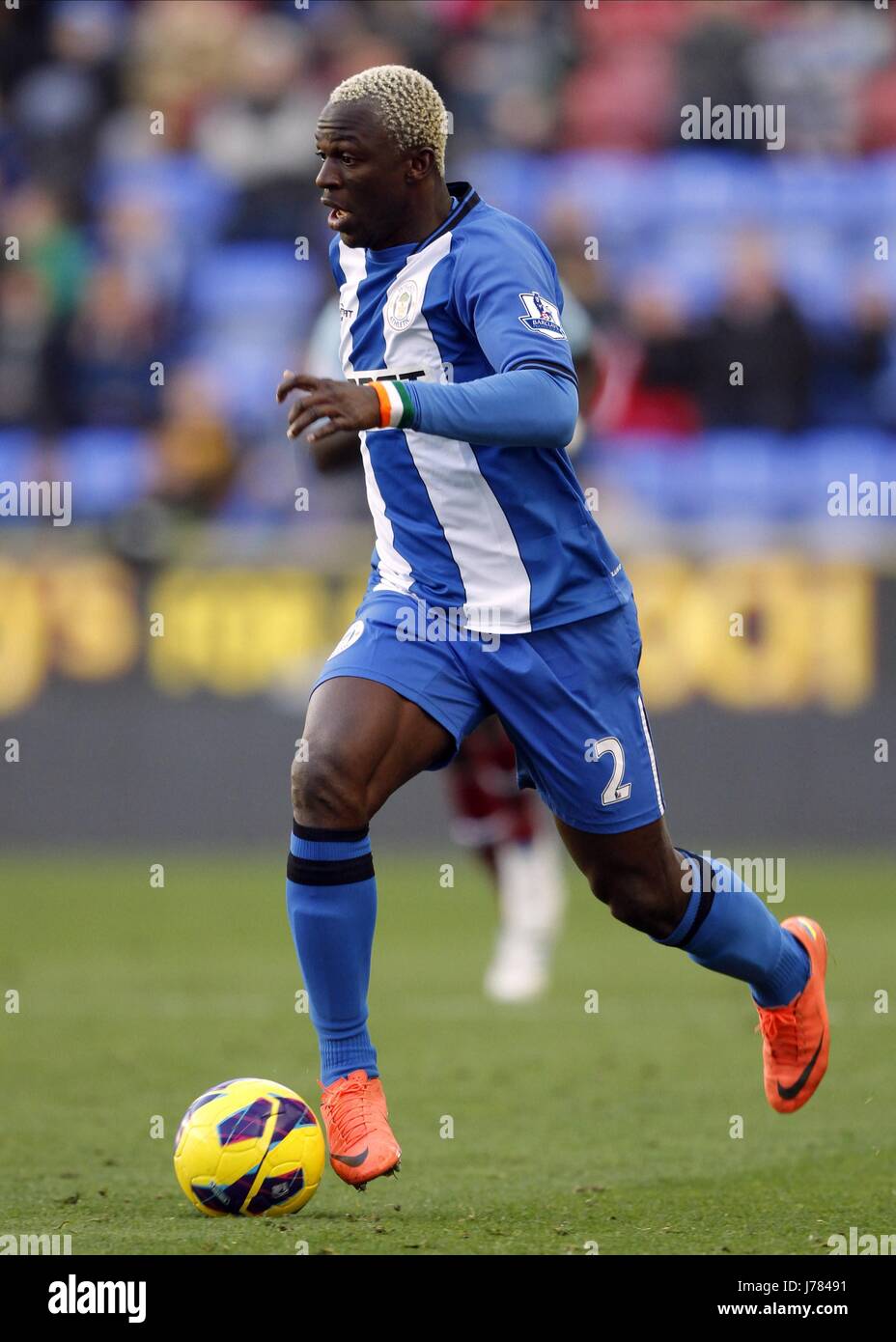 AROUNA KONE WIGAN ATHLETIC FC JJB STADIUM WIGAN ENGLAND 27 October 2012 ...