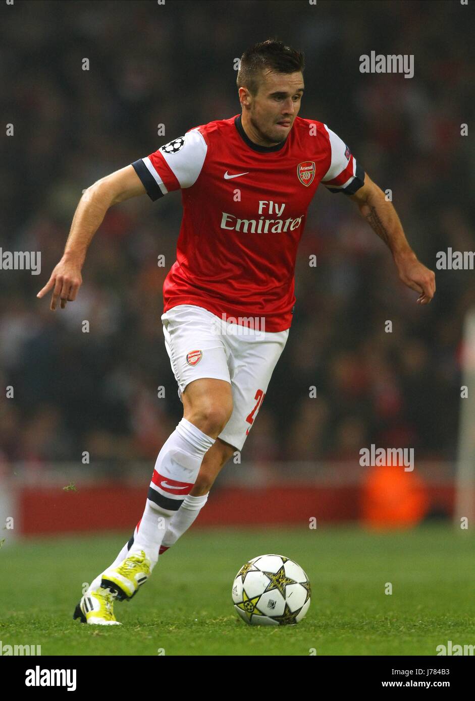 CARL JENKINSON ARSENAL FC LONDON ENGLAND UK 24 October 2012 Stock Photo ...