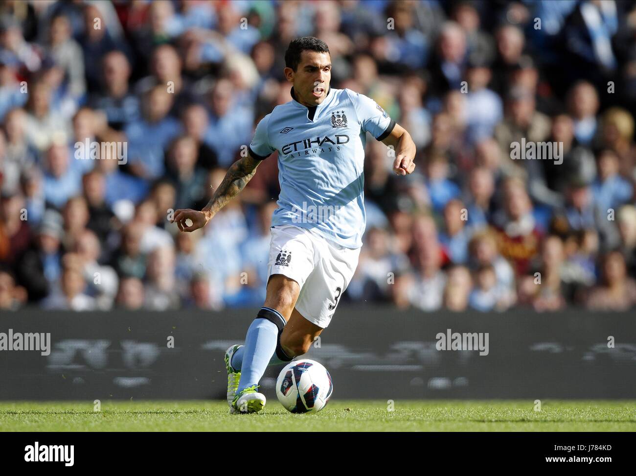 CARLOS TEVEZ MANCHESTER CITY FC ETIHAD STADIUM MANCHESTER ENGLAND 06 ...