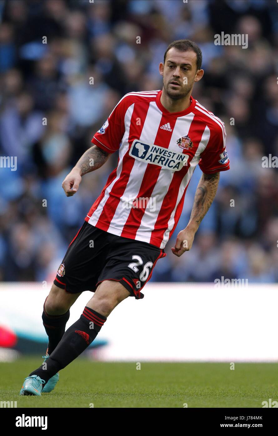 STEVEN FLETCHER SUNDERLAND FC ETIHAD STADIUM MANCHESTER ENGLAND 06 ...
