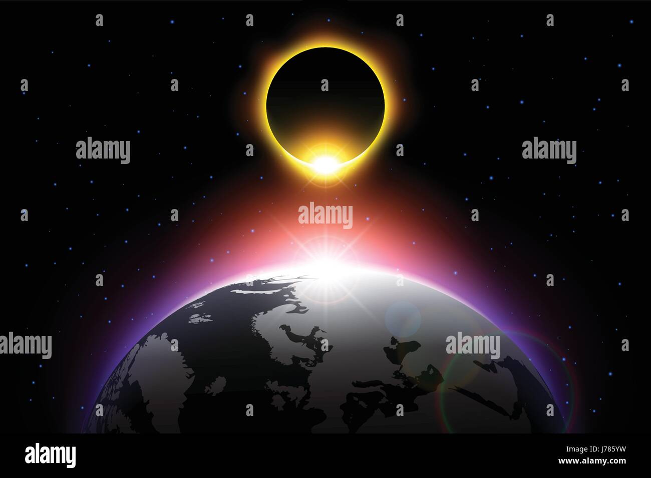 Total eclipse map hi-res stock photography and images - Alamy