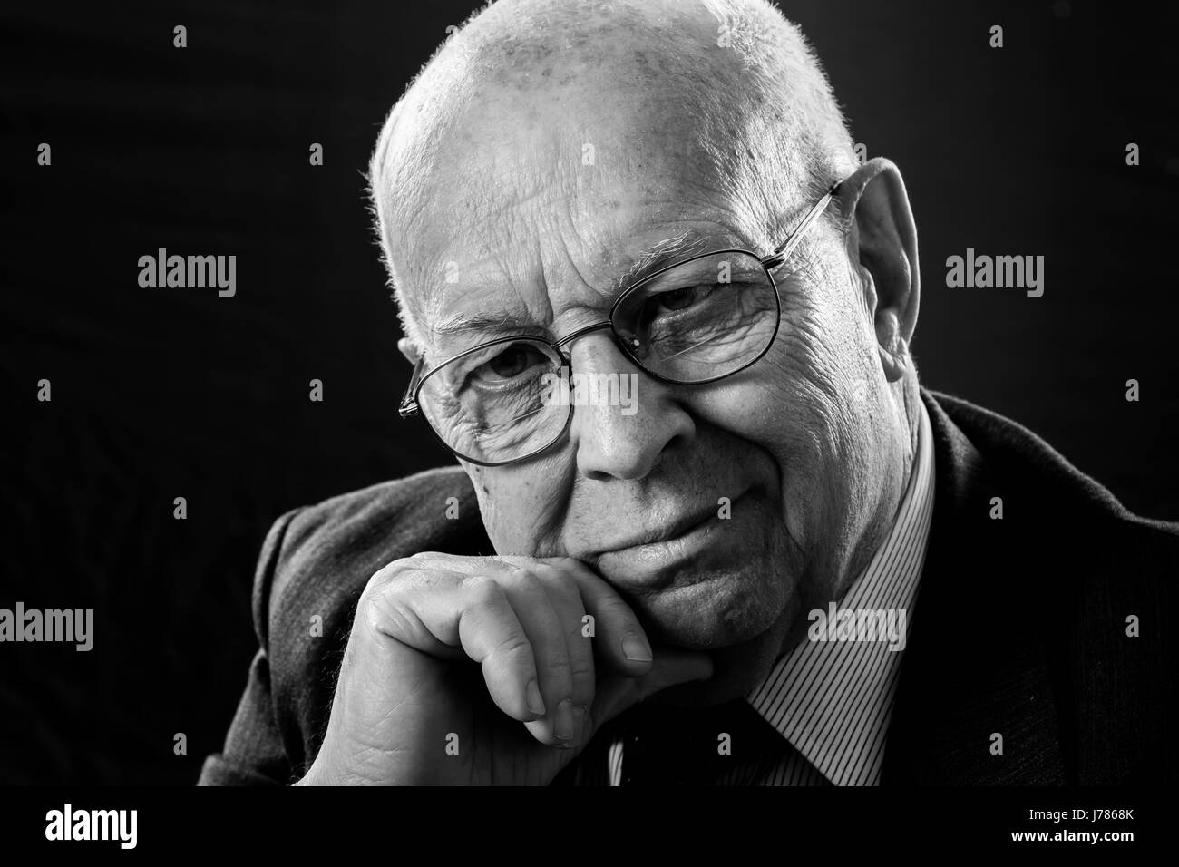 Old Business Man Portrait. Senior CEO Manager Stock Photo - Alamy