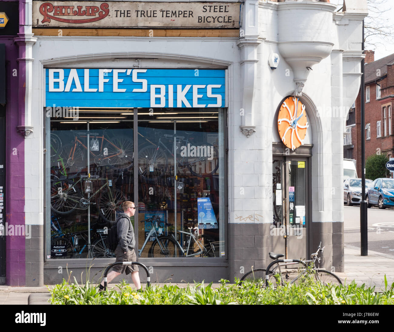 Shop signs in London Stock Photo - Alamy
