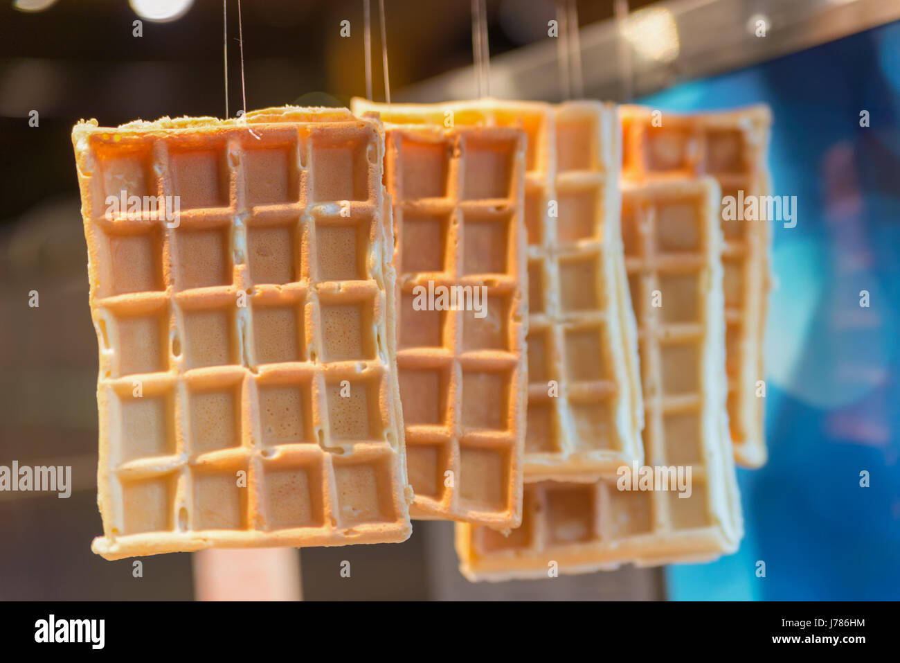 delicious traditional Polish wafer krupowki in Zakopane Stock Photo - Alamy