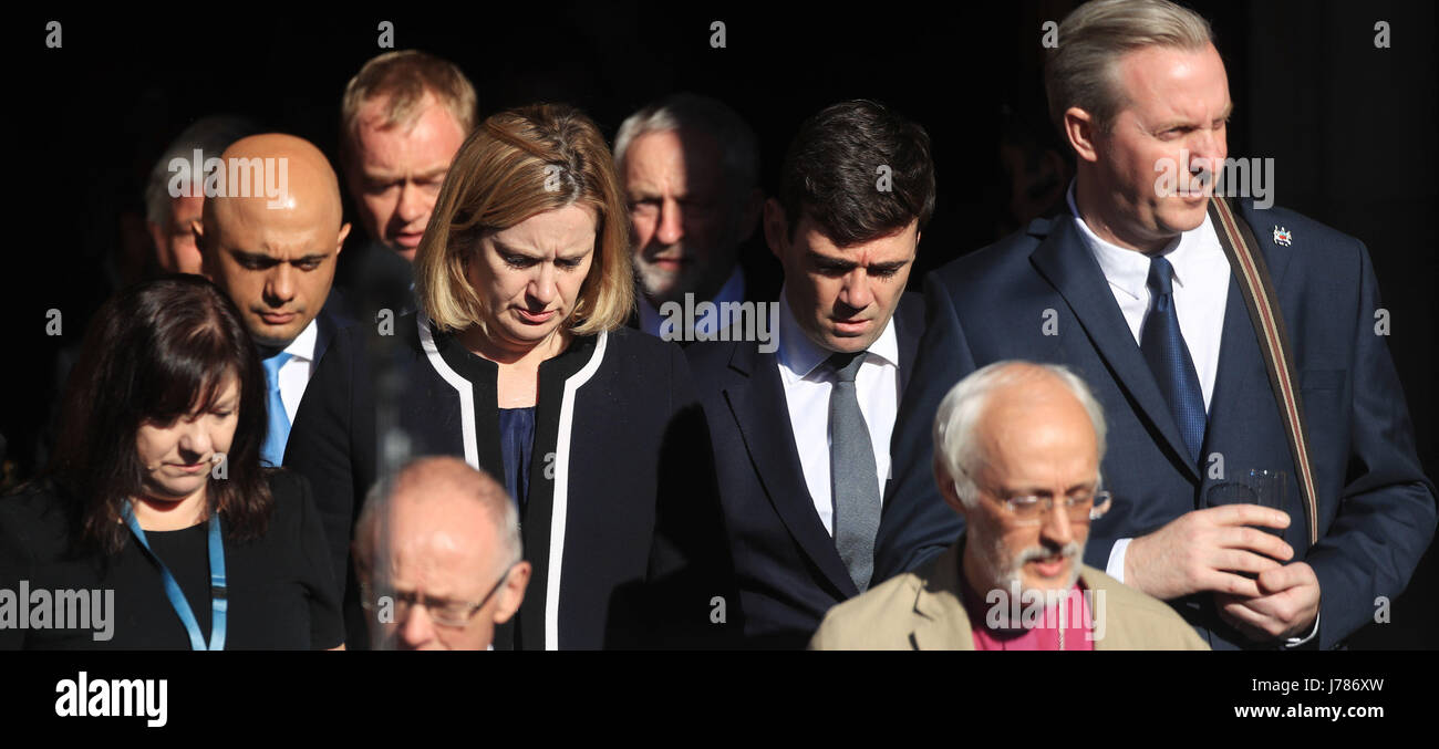(Left-right) Communities Secretary Sajid Javid, Home Secretary Amber ...
