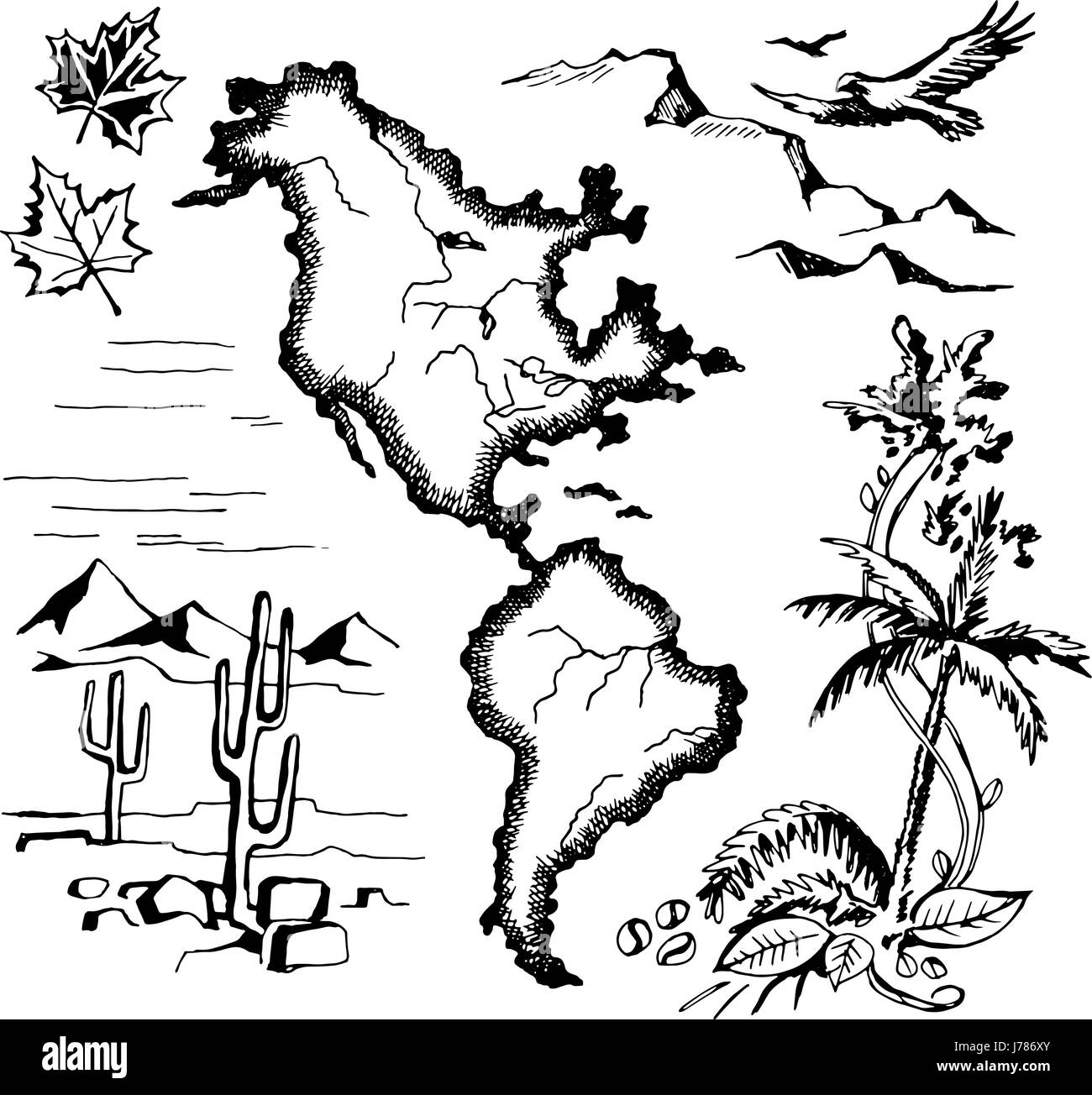 North american landmark Stock Vector Images - Alamy