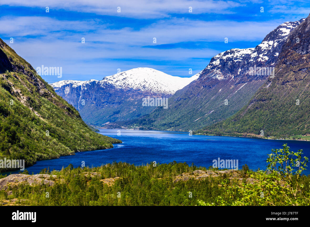 A beautiful spring day in Loen in Stryn Stock Photo - Alamy