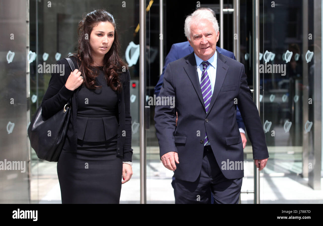 Former Anglo Irish Bank chairman Sean Fitzpatrick leaves the Dublin ...