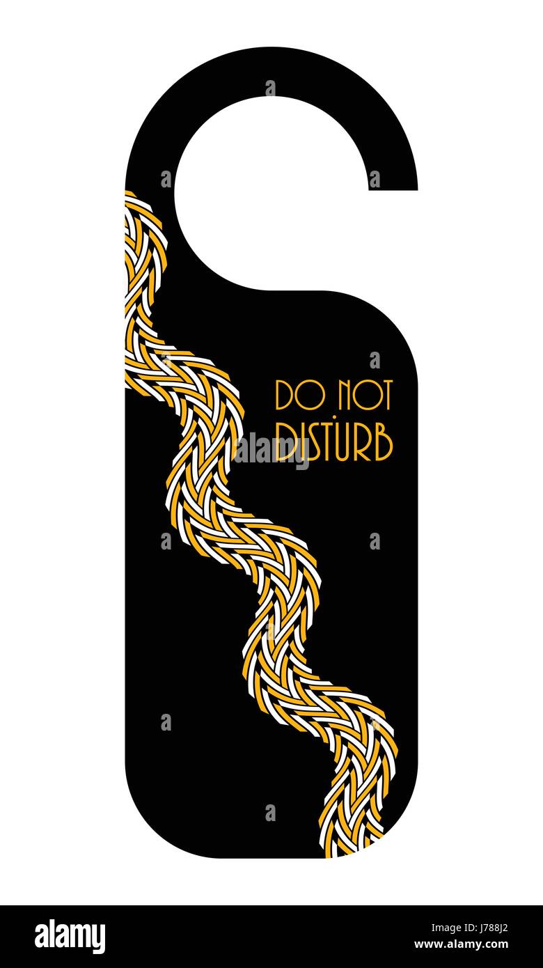 Do Not Disturb Hotel Door Knob Door Hanger With Special Design Stock