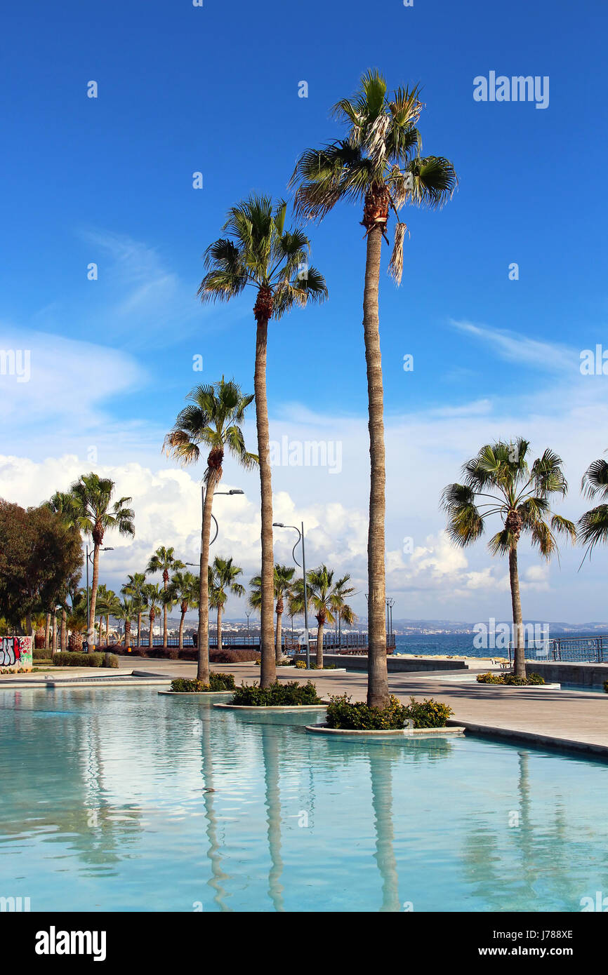Molos Promenade at the beach front in Limassol, Cyprus Stock Photo - Alamy