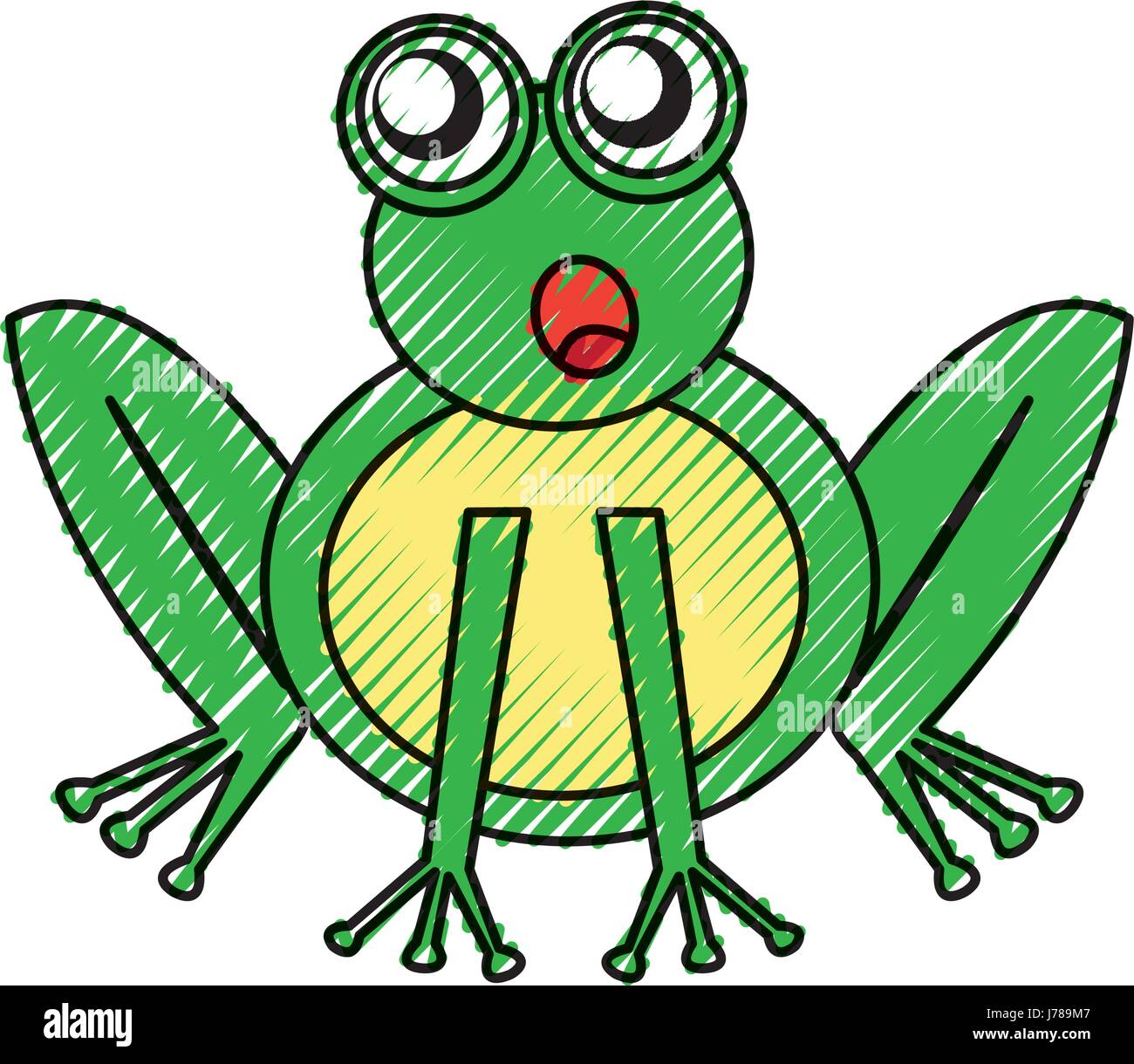 comic frog character icon Stock Vector Image & Art - Alamy