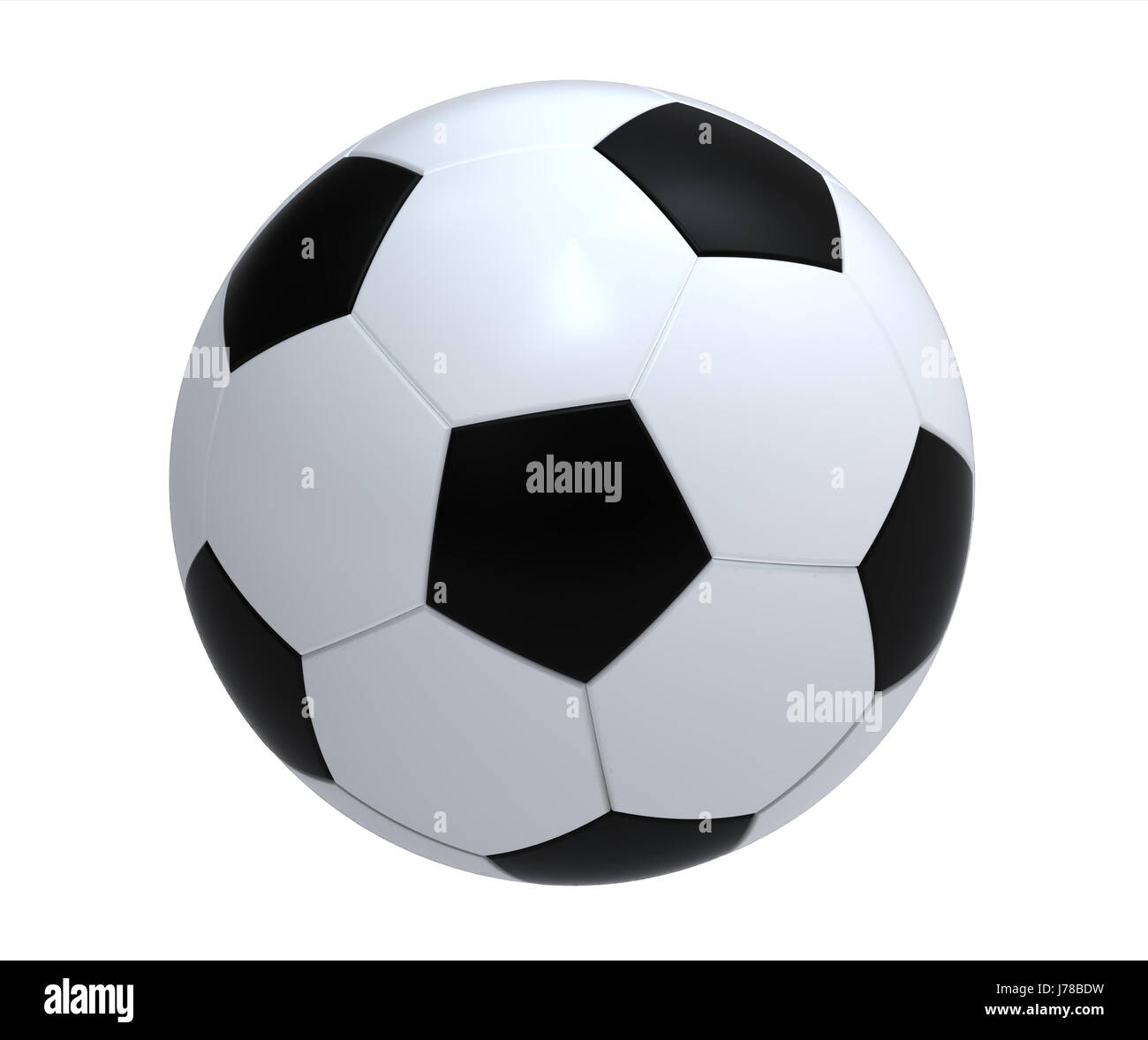 soccer ball single isolated render football game equipment soccer ball ...