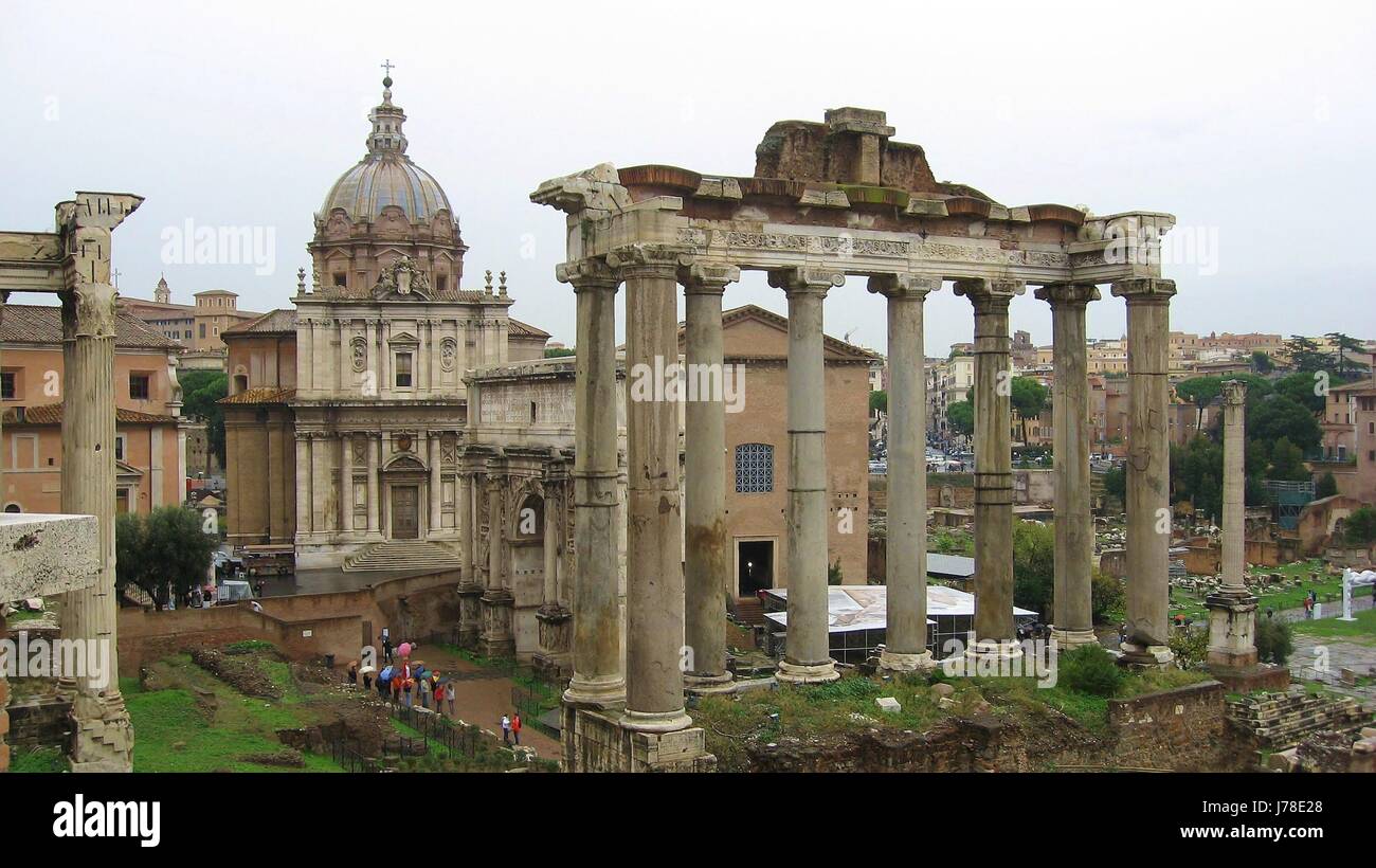 Rome roma buildings story church temple stone columns sightseeing Rome ...