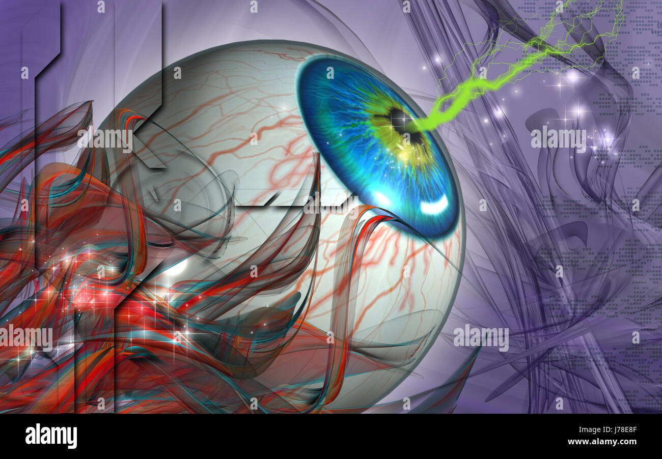 blue education medicinally medical graphics colour science eye organ ...
