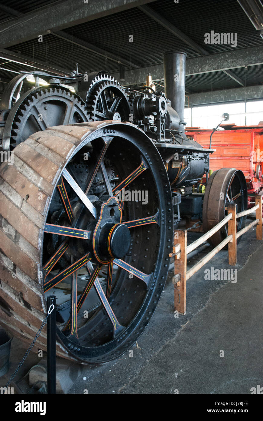 Steam engine in the Museum of Lincolnshire Life in Lincoln Stock Photo ...
