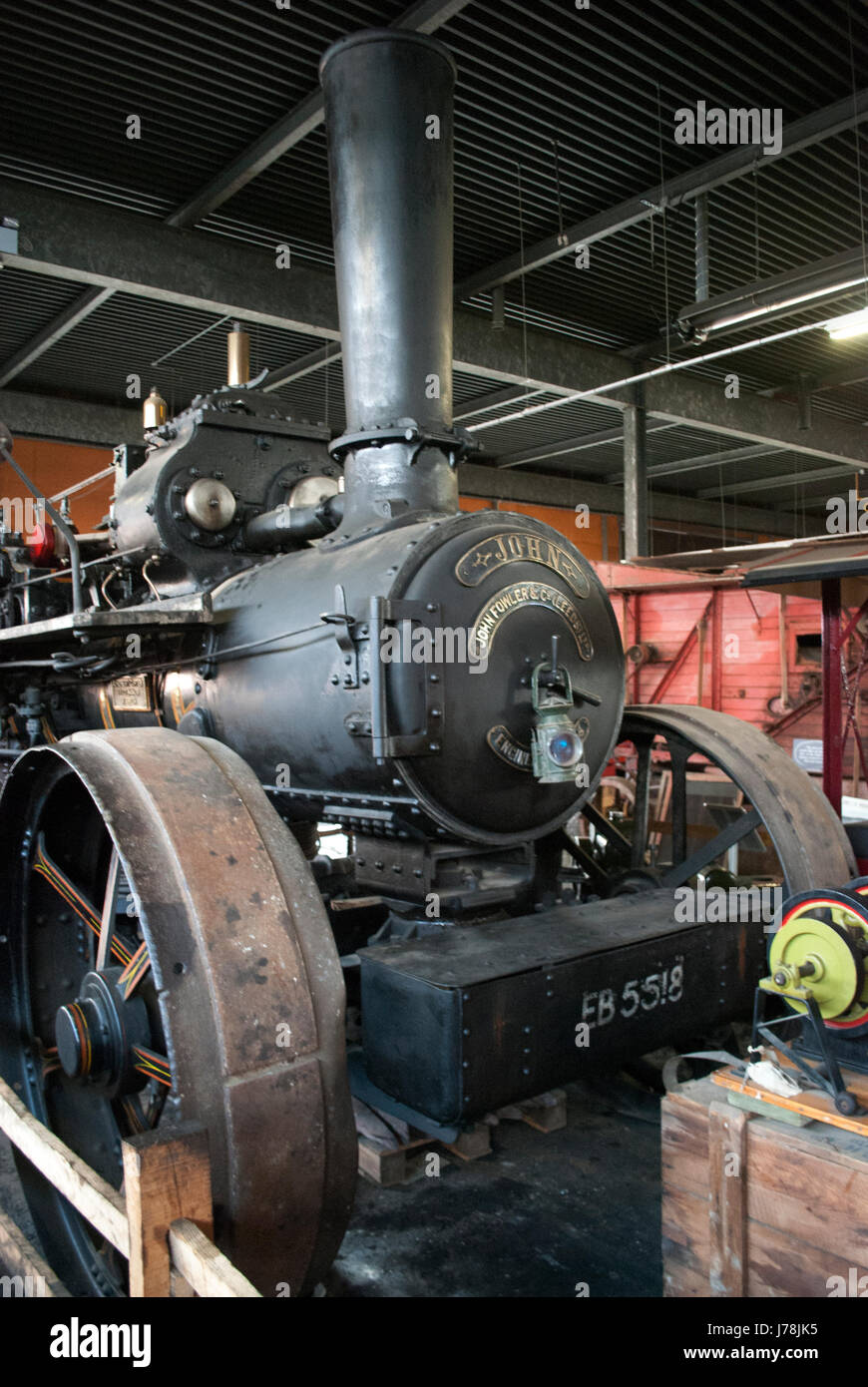 Steam engine in the Museum of Lincolnshire Life in Lincoln Stock Photo ...