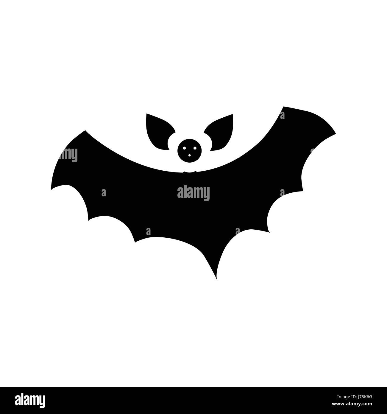 Bat icon in simple style isolated on white background. Fly symbol ...