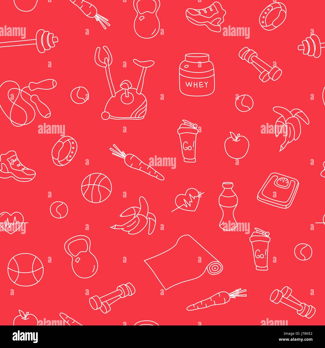 Fitness pattern hi-res stock photography and images - Alamy