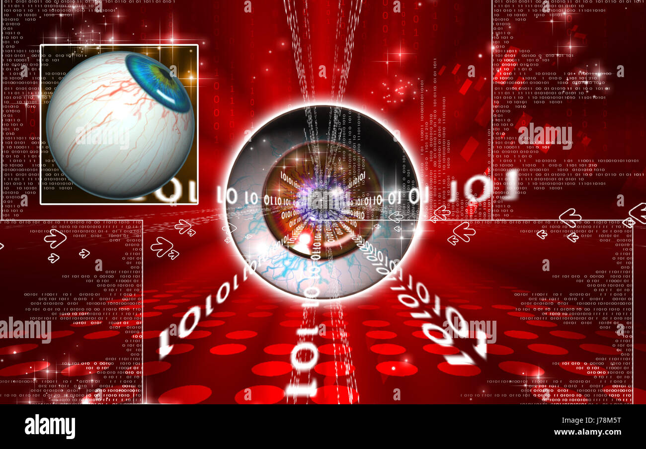 education medicinally medical graphics colour science eye organ Stock ...