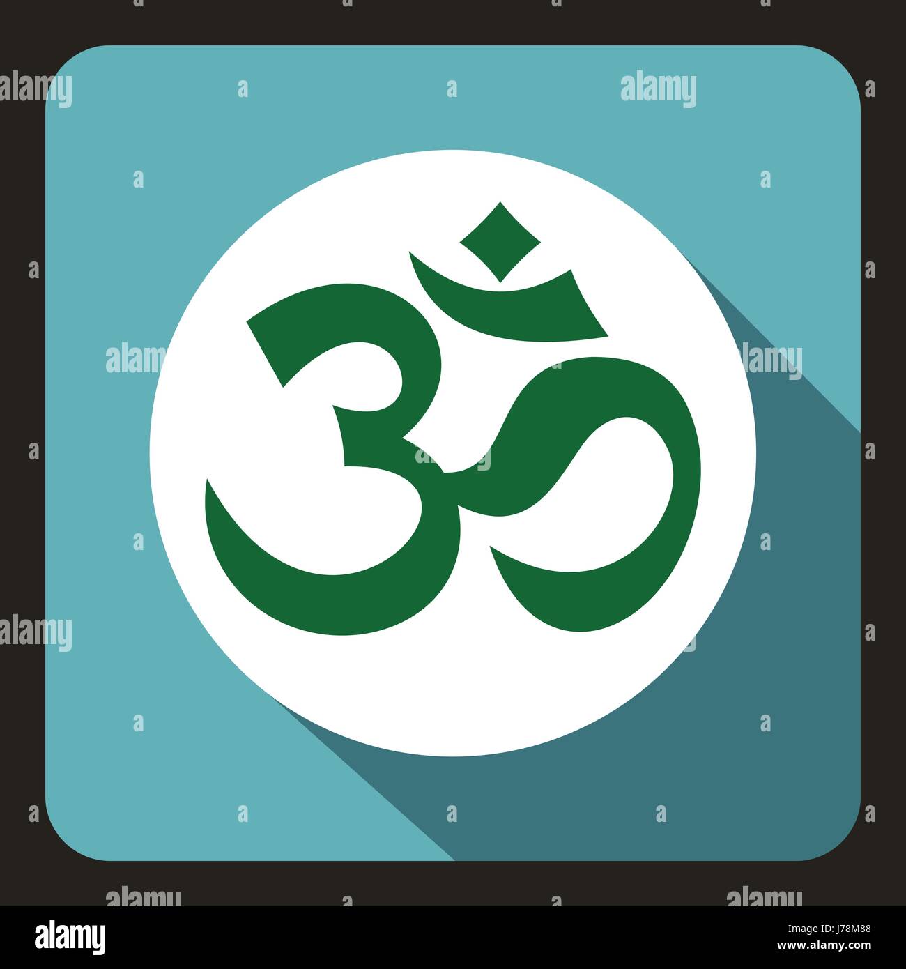 Ohm symbol icon in flat style on a white background vector illustration ...