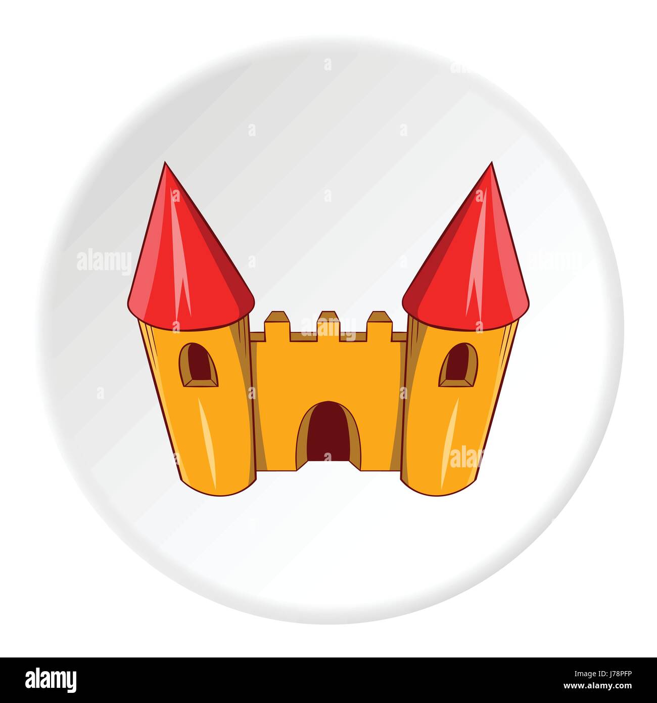 Fantasy castle render Stock Vector Images - Alamy