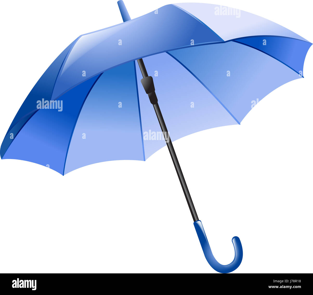blue object umbrella illustration rain raining blue object isolated ...