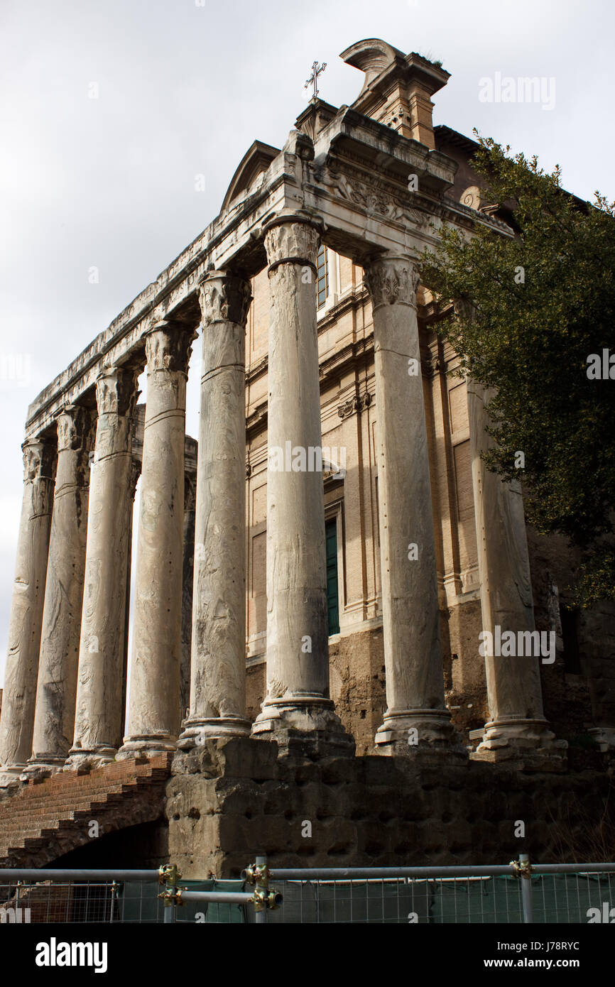 historical church temple city town art culture famous antique columns ...