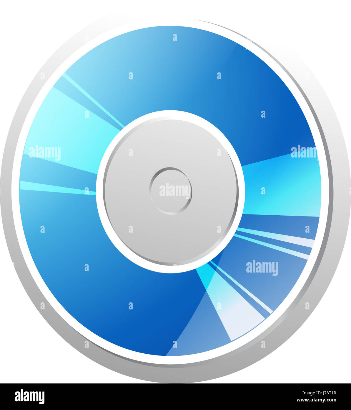 illustration digital CD storage blue music isolated disc digital data ...