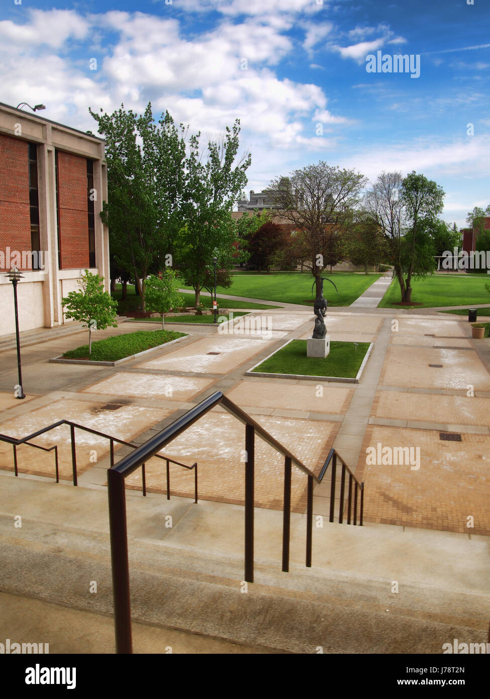 Carnegie Library steps Stock Photo - Alamy