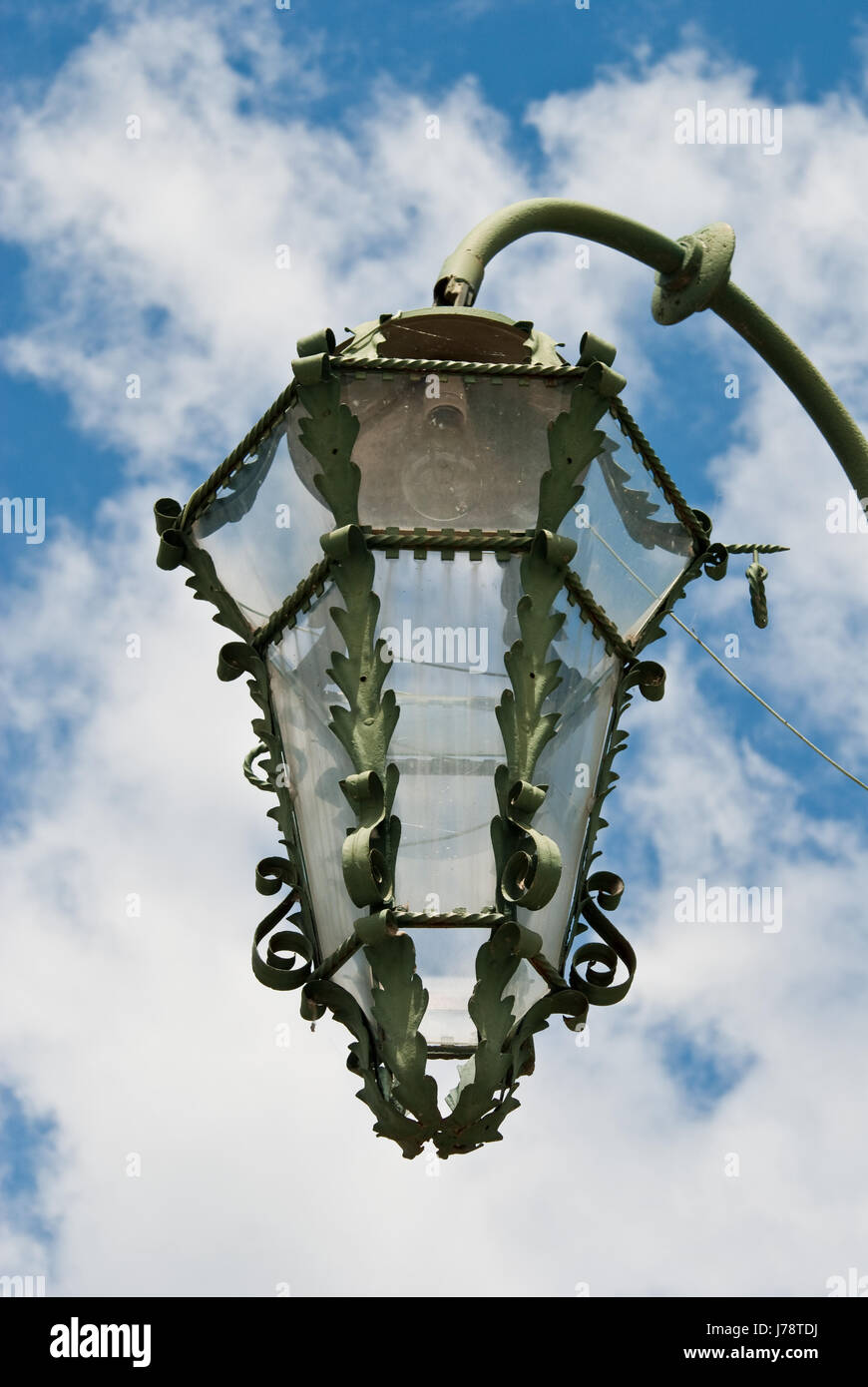 blue glass chalice tumbler object city town tree park modern modernity ...