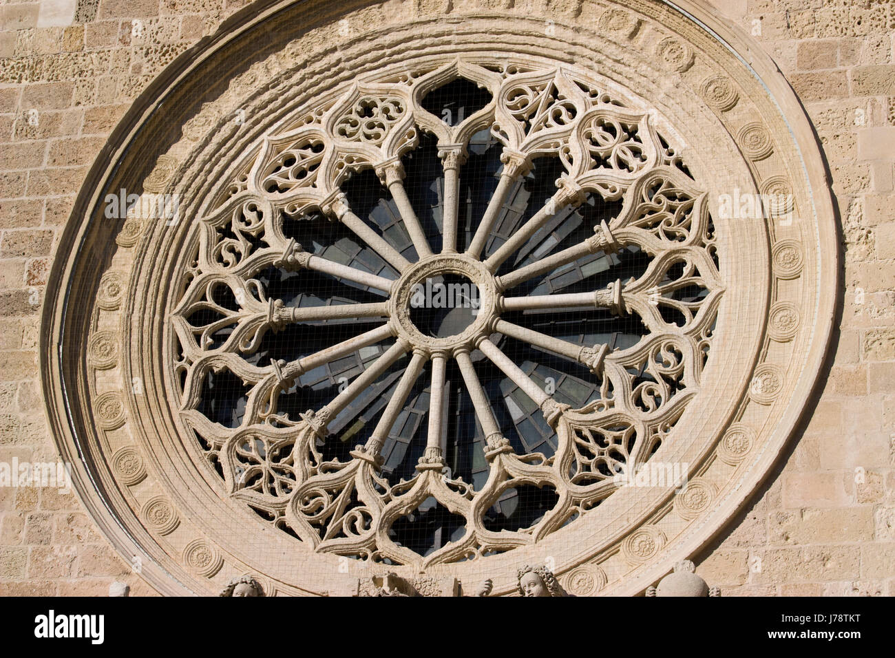church detail rosette culture stone italy round church detail rosette ...