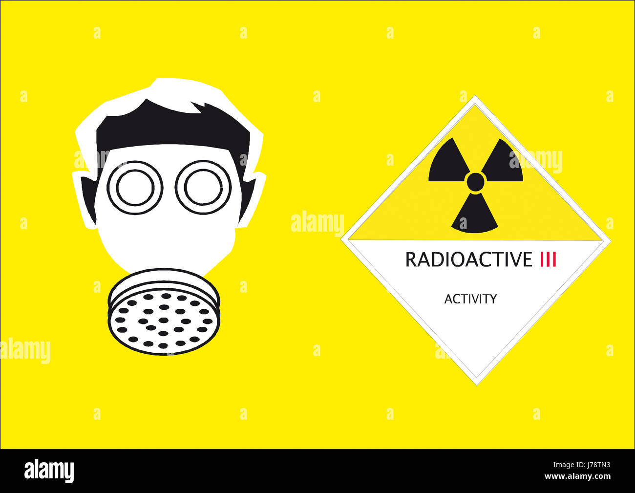 danger illustration pollution bomb radioactive danger death over war ...