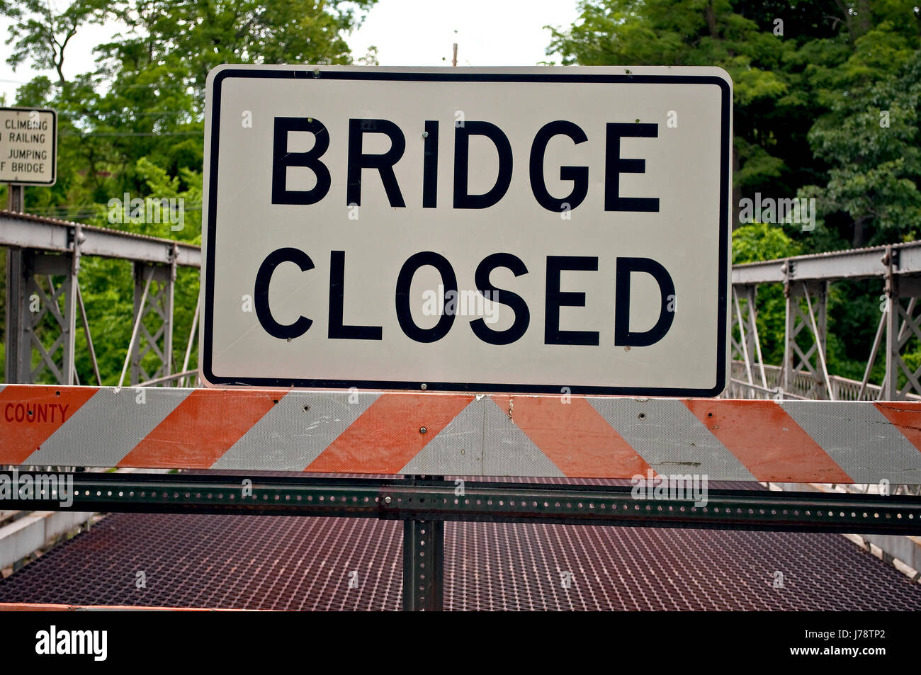 sign signal danger traffic transportation bridge closed caution warning ...