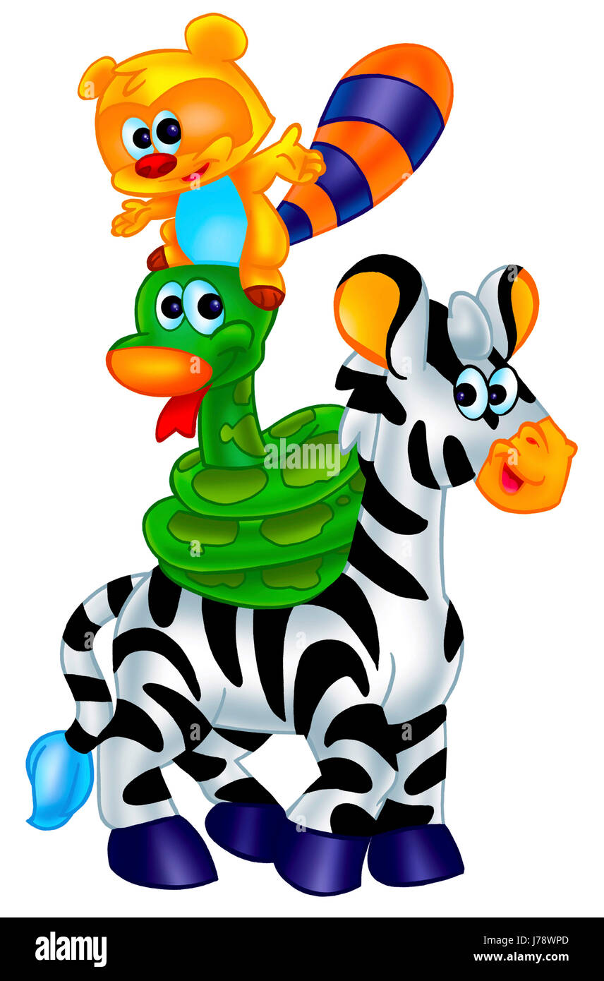 animals wildlife illustrations maddening pert coquettish cute cartoons ...