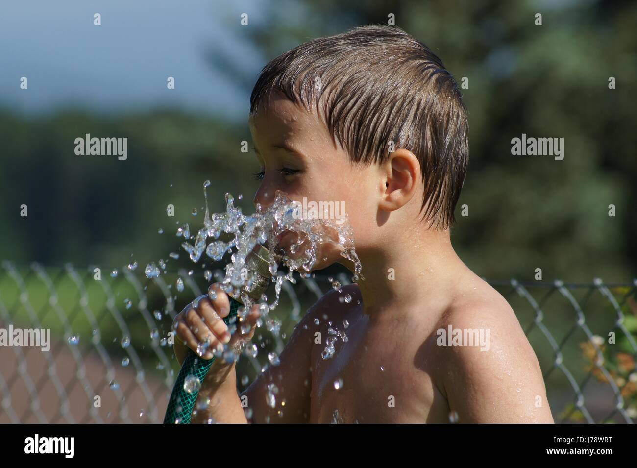 summer summerly wet cooling cool off child water summer summerly wet ...