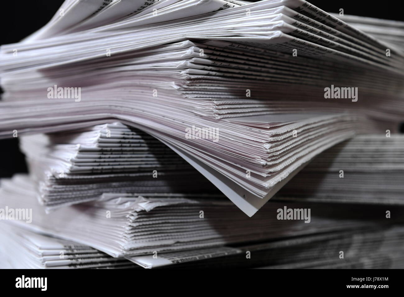 newspaper journal communication media new news stack letter message ...