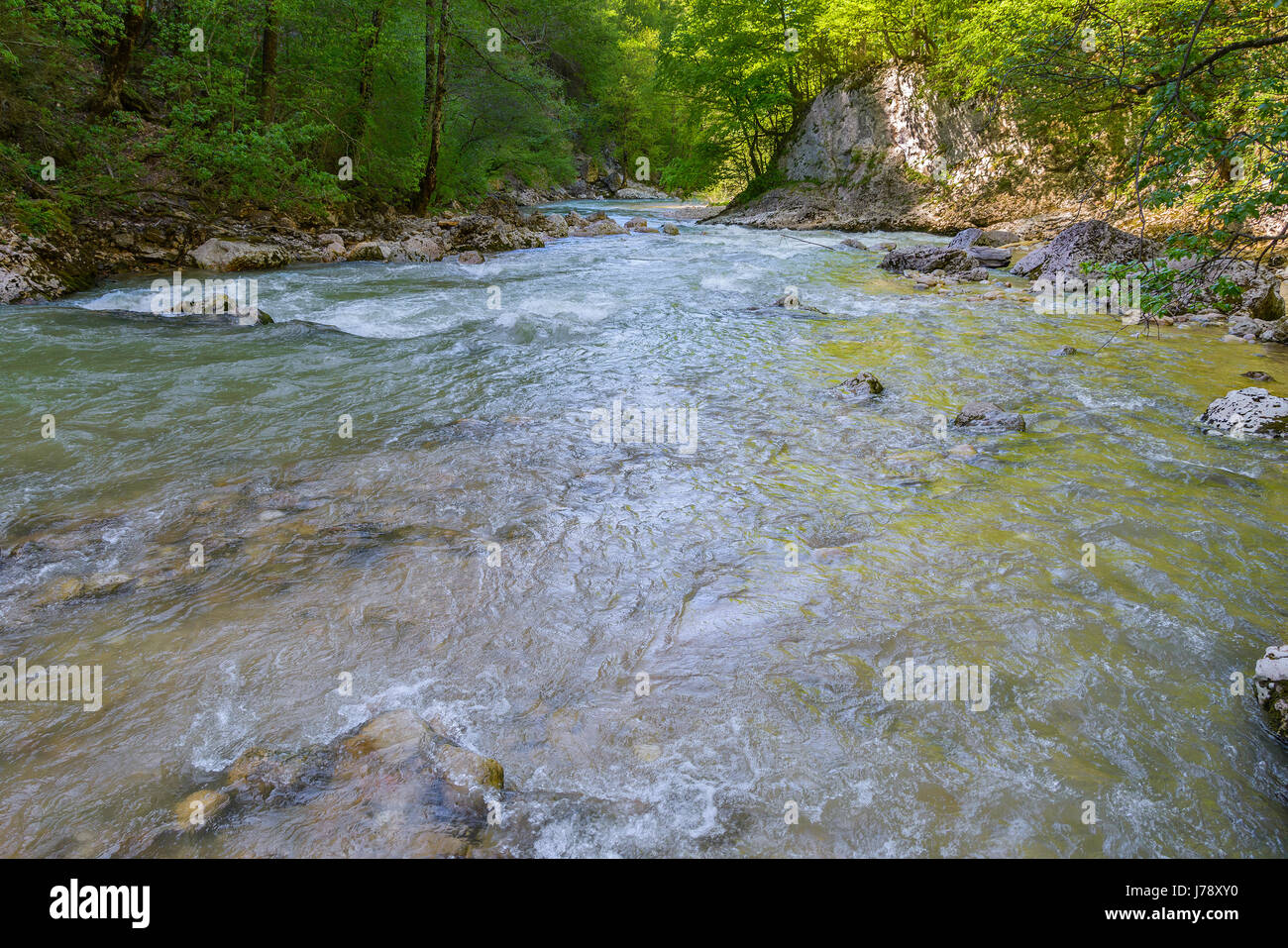 Mountain river rocks guam gorge hi-res stock photography and images - Alamy