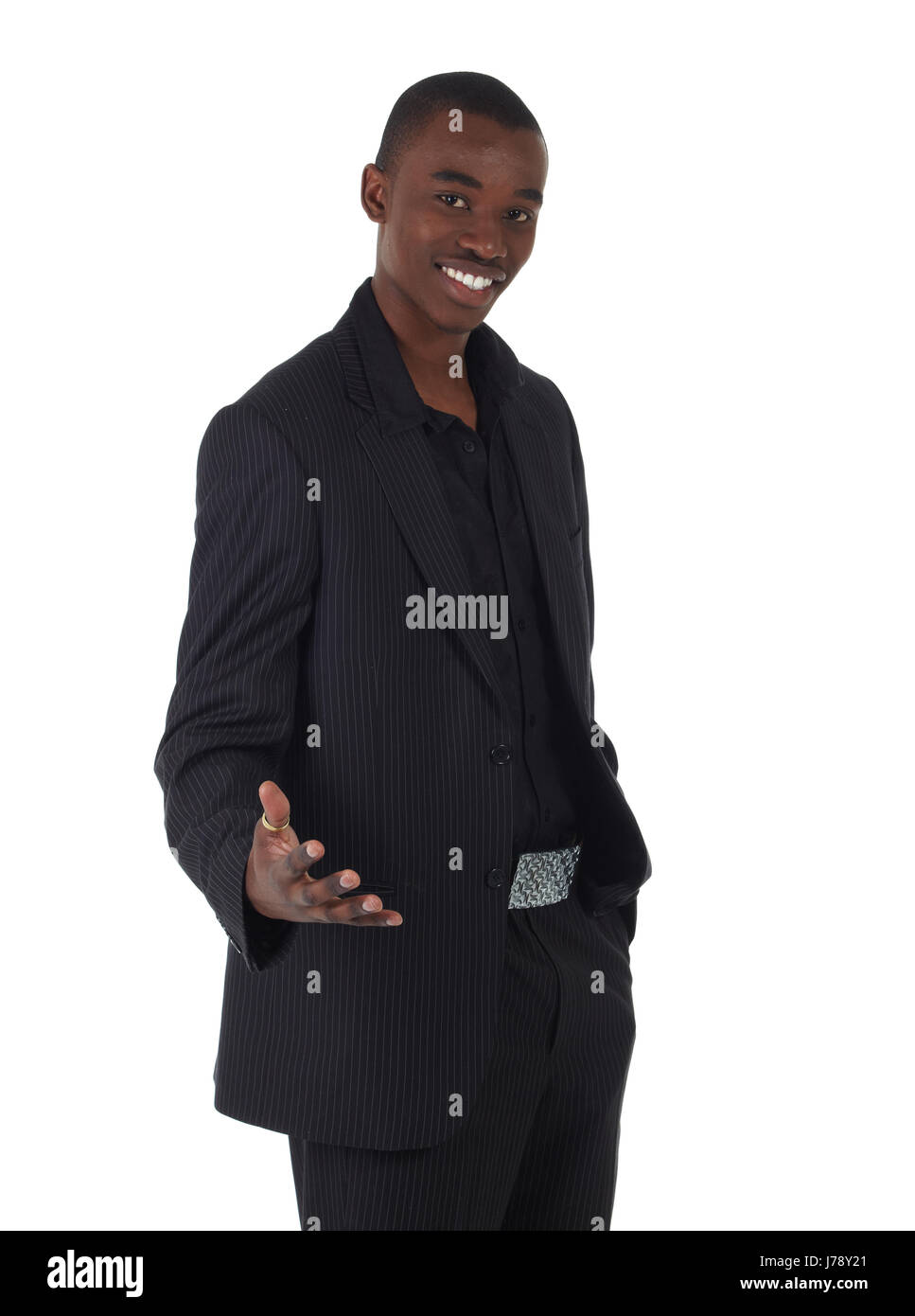 male masculine black swarthy jetblack deep black African business man ...