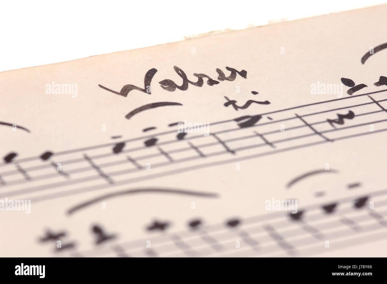 Waltz notes hi-res stock photography and images - Alamy